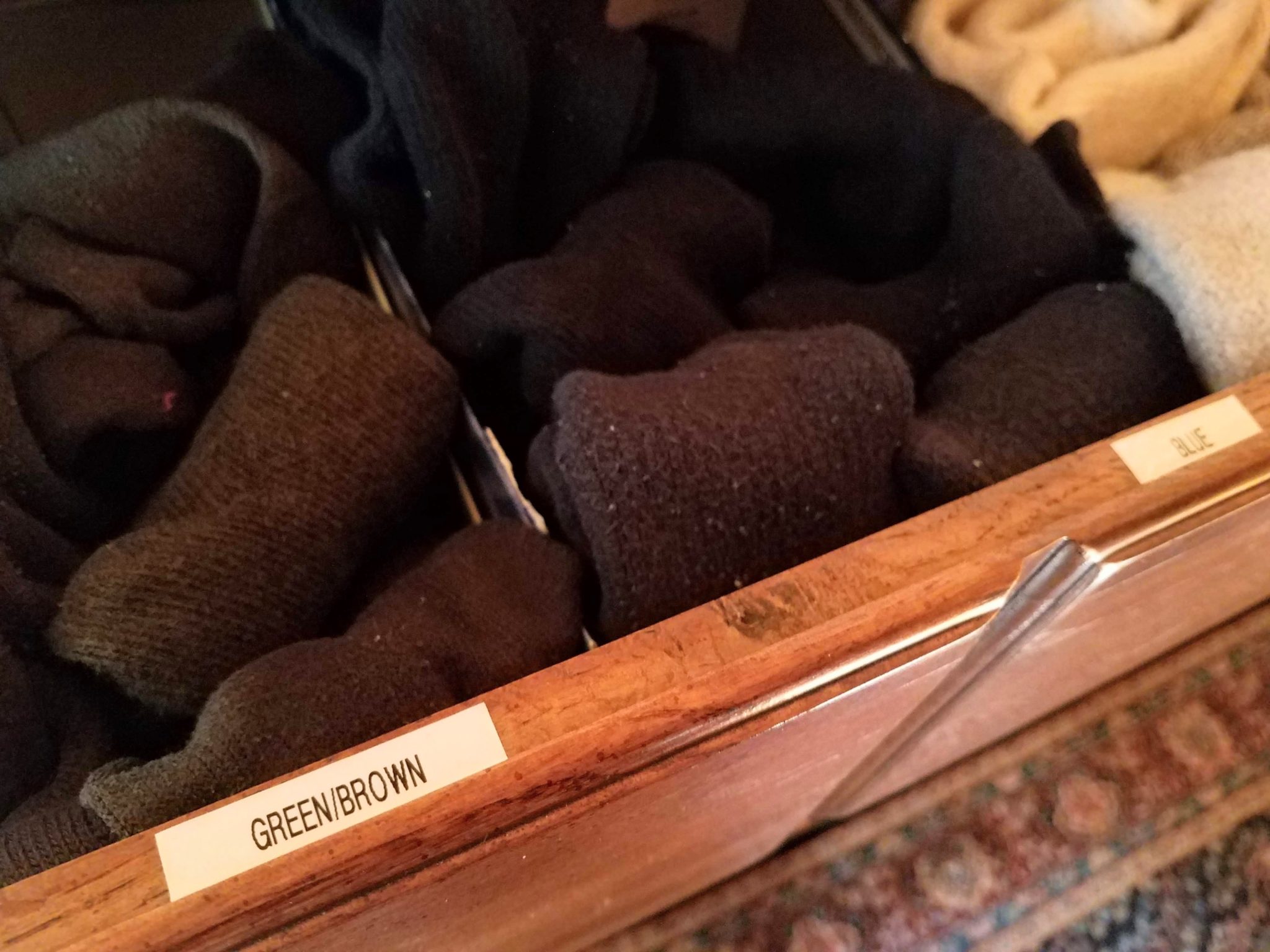 Helpful clothing organization tips for the color blind - Tidy Brown ...