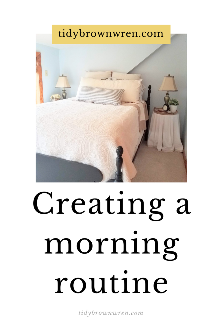 Creating a morning routine - Tidy Brown Wren, bringing order to your nest